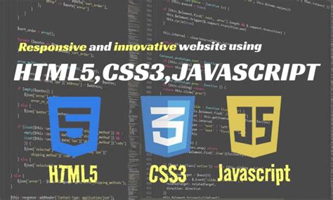 create responsive html css javascript website for your business by