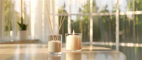 Premium Photo Soft Sunlight Bathes A Minimalistic Setup Of A Lit