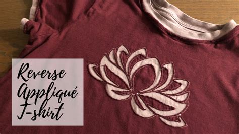 Reverse Applique Tee With Lotus Template Sulky