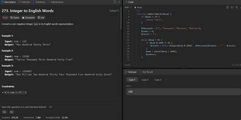 273 Integer To English Words Dev Community