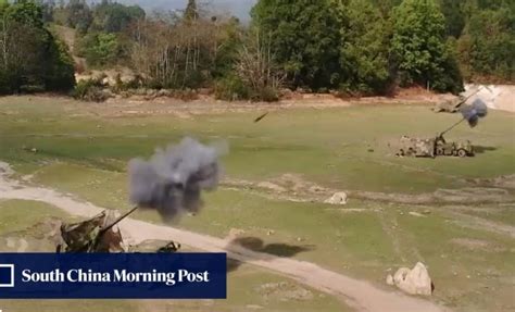 ကျည်အစစ်နဲ့ စစ်ရေးလေ့ကျင့်ပြီးနောက် မြန်မာနယ်စပ်မှာ တရုတ်စစ်တပ်ကို အမ