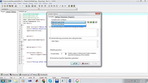 Couldn T Create Process In Dev C