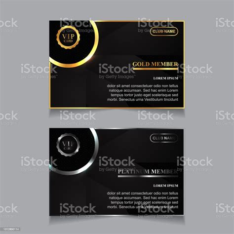 벡터 Vip 골든 및 플래티넘 카드 블랙 기하학적 패턴 배경과 프리미엄 디자인 고급스럽고 우아한 그래픽 템플릿 레이아웃 독점에