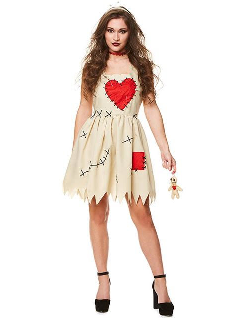 Creepy Voodoo Doll Halloween Costume For Women