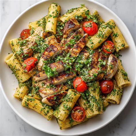 Craftedrecipe 🌿protein Packed Chimichurri Pasta🧄 This Protein Packed