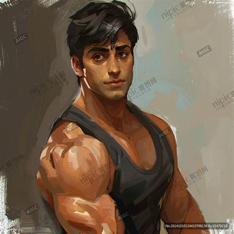 Ai创作图q版写实帅哥 个人原创插画运动员 卡通写实人物 健身人物手绘插画 手绘男性肌肉 肌肉健身挂画健身dm 健身插画健身房挂画 卡通写实漫画人物素材 健身强体肌肉锻炼猛男 人物半身插画