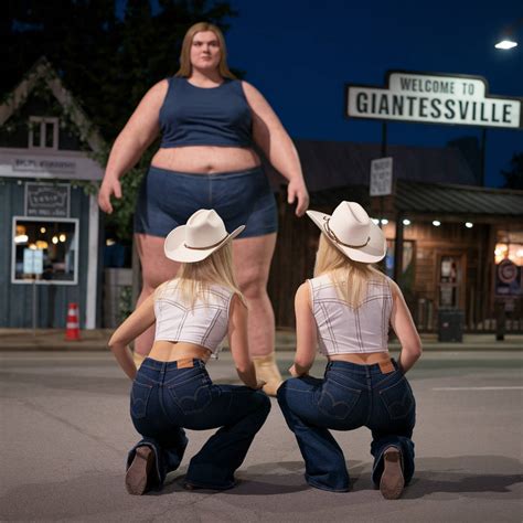 Giantessville Cowgirls Not Really Welcome By Bikemanrick On Deviantart