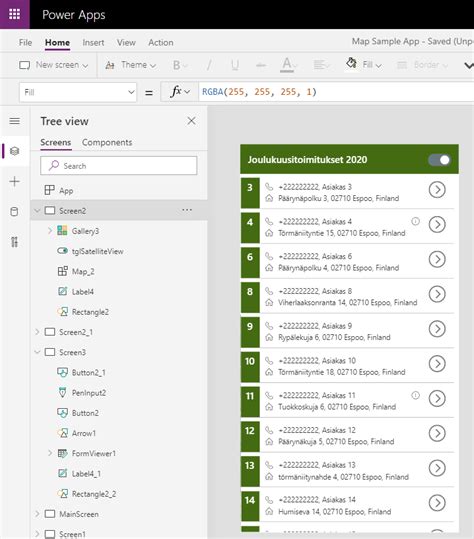Power Apps Map Component Forward Forever
