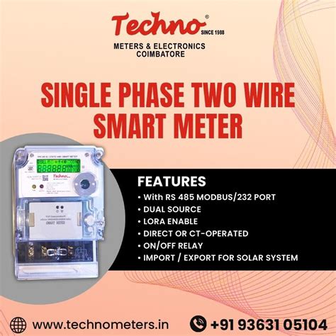 Techno Single Phase Smart Meter At INR In Coimbatore Techno Meters Electronics