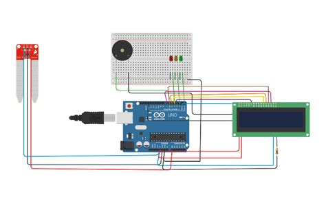 Circuit Design Program 5 Soil Moisture Sensor Tinkercad