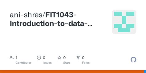 Github Ani Shresfit1043 Introduction To Data Science