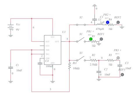 Pulse Generator Using 555 Timer Ic Multisim Live