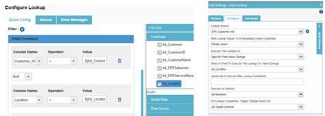 Autolookup To SQL Database With Mutiple Filter Conditions AgilePoint