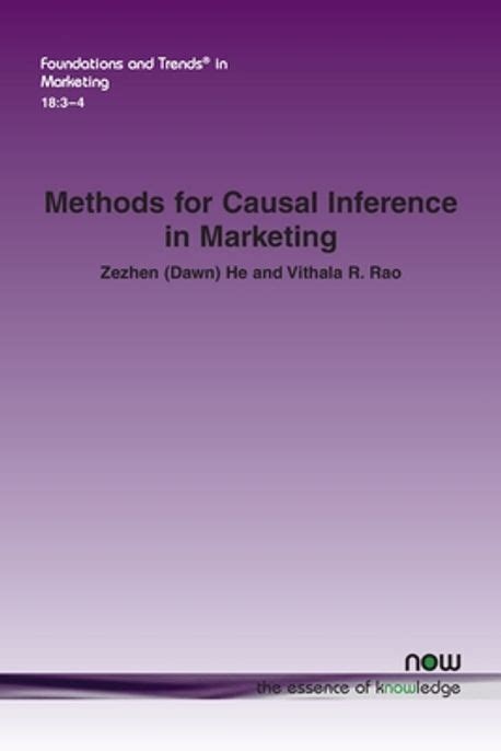 Methods For Causal Inference In Marketing He 교보문고