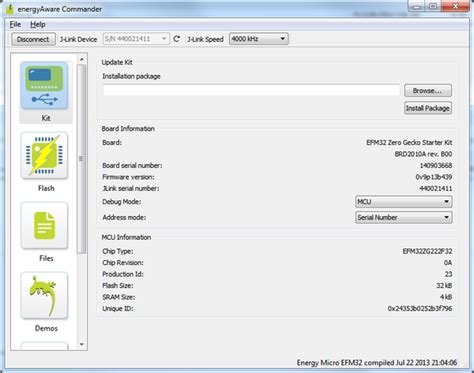 using an efm32 starter kit as an external debugger 1