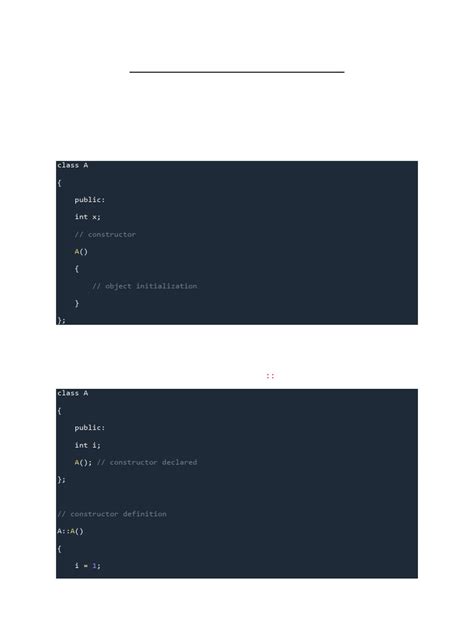 Types Of Constructor Oops 6 Pdf Constructor Object Oriented Programming Computers