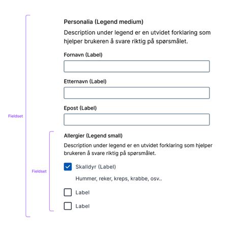 new component fieldset · issue 318 · digdir designsystemet · github
