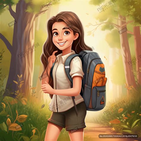 Ai创作图背包的女生 书包封面女孩 背行囊的女孩 背包少女 背包女孩 背着书包的卡通女孩 背包的女孩 背书包的女孩 女学生插画 户外徒步美女 森林卡通女孩 背包的小姑娘 背包女生 双肩包女孩
