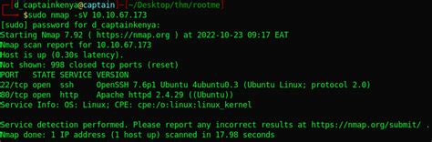 rootme tryhackme writeup d c4ptain