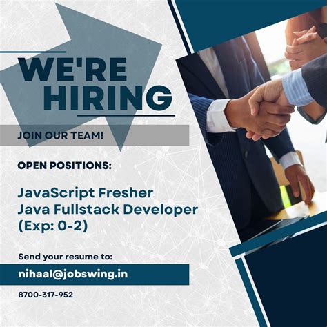 Jobswing Is Hiring Java Developers Jobswing Posted On The Topic Linkedin
