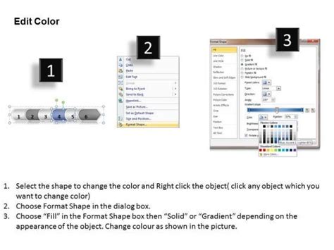 Flow Ppt Linear Arrow 6 State Diagram Time Management PowerPoint 5 Graphic