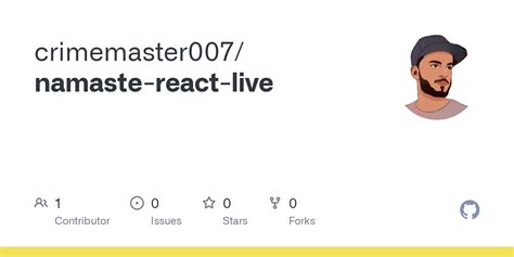 GitHub Crimemaster Namaste React Live