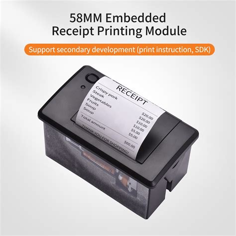 Embedded Thermal Receipt Printer 58mm Mini Printing Module Low Noise