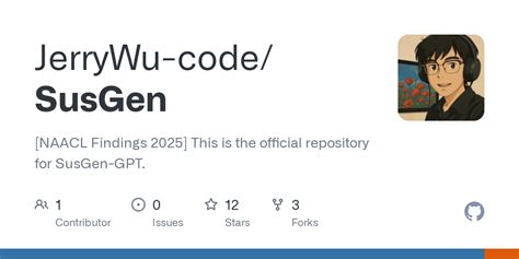 Github Jerrywu Codesusgen Naacl Findings 2025 This Is The
