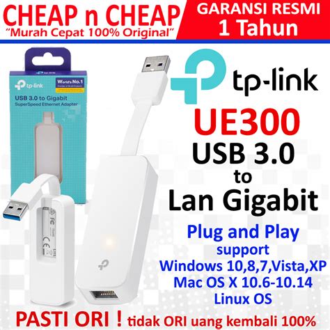Jual Tp Link Ue Usb To Lan Gigabit Ethernet Tplink Adapter Converter Usb To Lan Rj Ue
