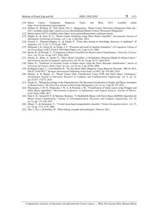 Comparative Analysis On Bayesian Classification For Breast Cancer Problem PDF