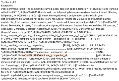 Ensure Exceptions Raised From Unsuccessful Runs Show Up Properly When