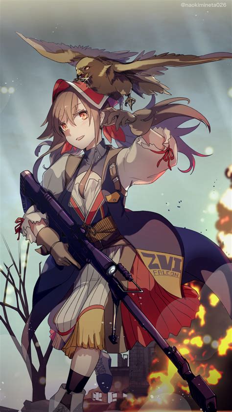 Mineta Naoki Falcon Girls Frontline Girls Frontline Absurdres Highres 1girl Ammunition