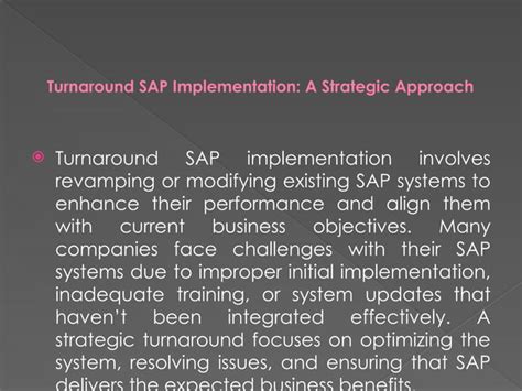 Unlocking Business Potential With Sap Implementation In Nc Ppt