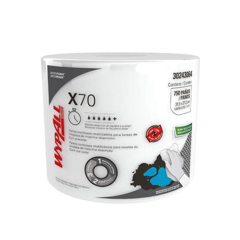 Wypall® Paños De Limpieza X70 Rollo Regular Liso 30242860 Paños De