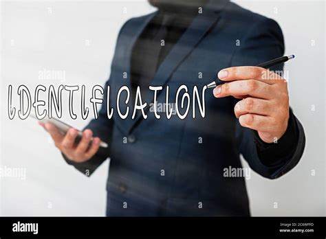 Handwriting Text Writing Identification Conceptual Photo An Action Or Procedure To Identify