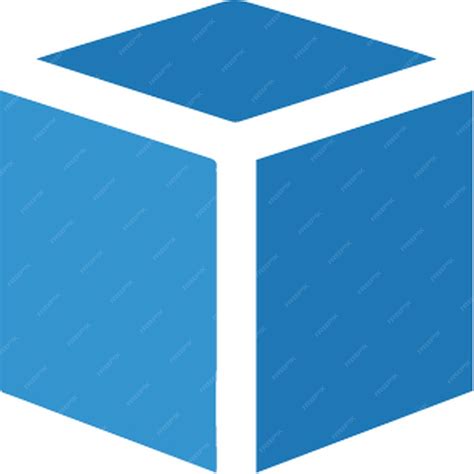 Blue Threedimensional Cube Illustration Image Premium Ai Generated Vector
