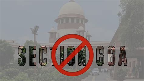 No Citizen Should Be Prosecuted Under Section 66a Of The Information