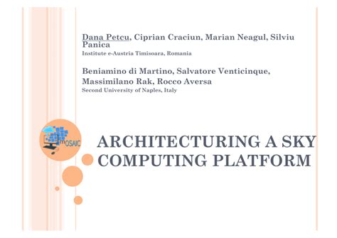 Pdf Architecturing A Sky Computing Platform