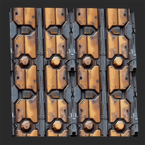 Sci Fi Seamless Texture Flippednormals