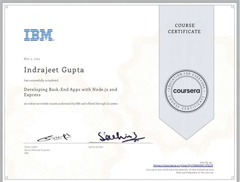 Nodejs Express Backenddevelopment Ibm Coursera Learning