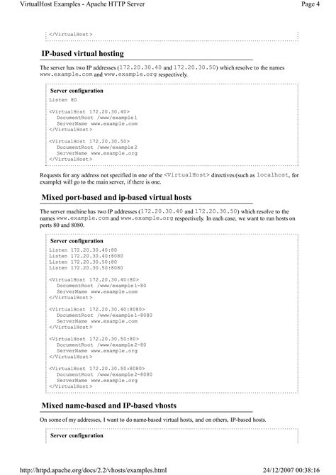 Virtual Host Examples Apacheserver Pdf