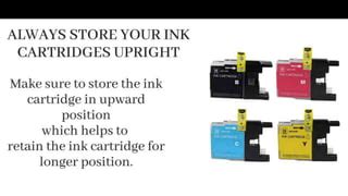 Steps To Store Ink Cartridges Ppt