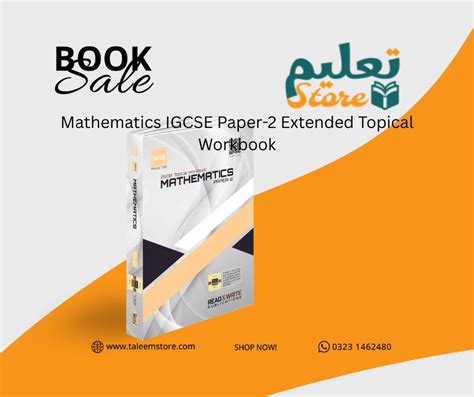 Mathematics Igcse Paper 2 Extended Topical Workbook0580 Taleem Store