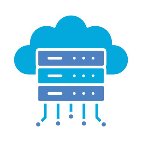 Cloud Server Free Icon