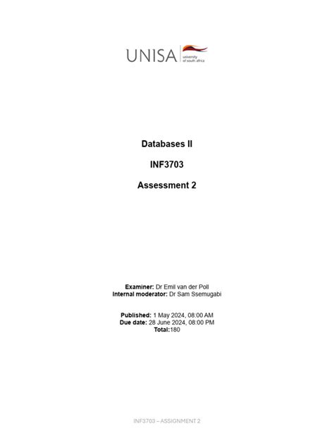 inf3703 assignment 2 instructions download free pdf databases