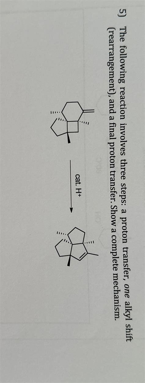 solved the following reaction involves three steps a proton