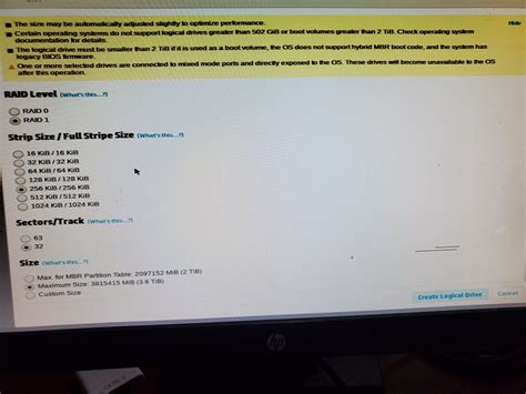 Cấu Hình Raid Level Trên HPE Smart Arry Gen