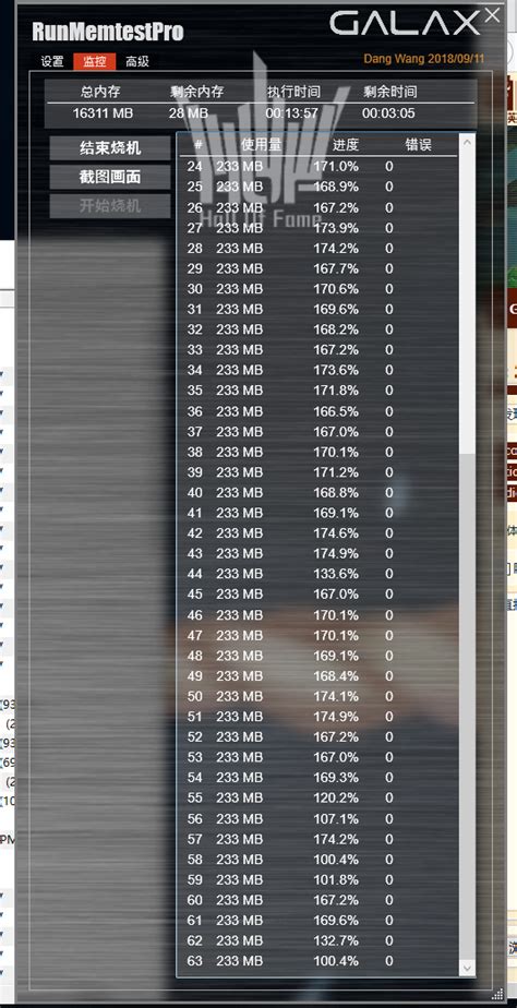 发现个memtest快速200 1000 测试的办法，直接64个进程同时跑 Nga玩家社区