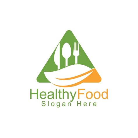 Premium Vector Healthy Food Triangle Logo Template Organic Food Logo