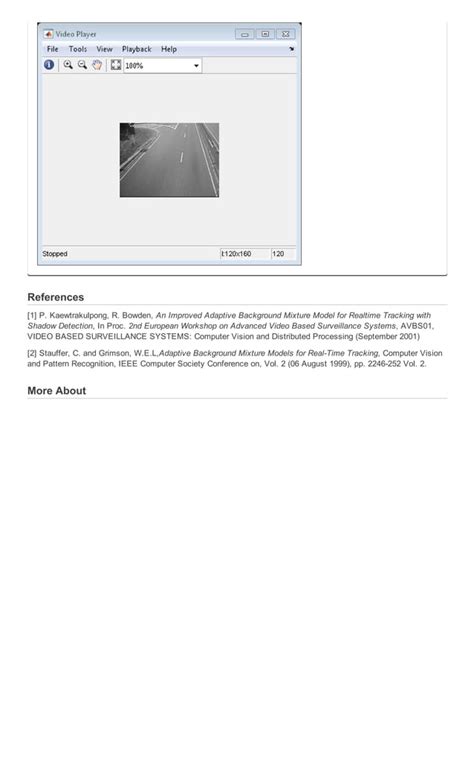 foreground detection using gaussian mixture models matlab pdf